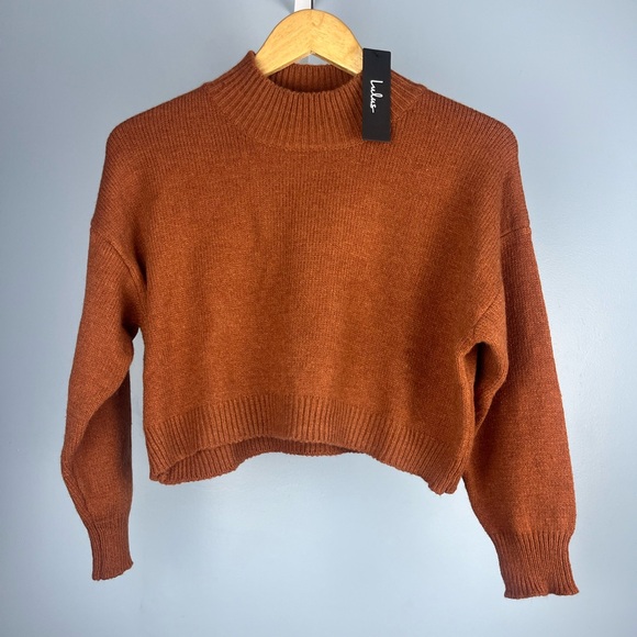 Lulus | Sweaters | Nwt Lulus Rust Colored Crop Sweater | Poshmark